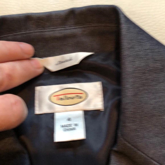 Talbots | Jackets & Coats | Talbots 4 One Button Blue Denim Blazer ...